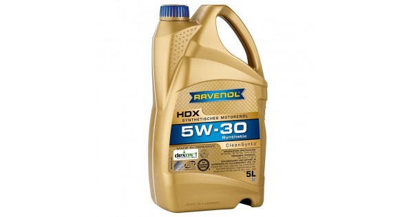 Масло RAVENOL HDX 5W30 - 5L на Топ Цена | Ойл Груп БГ